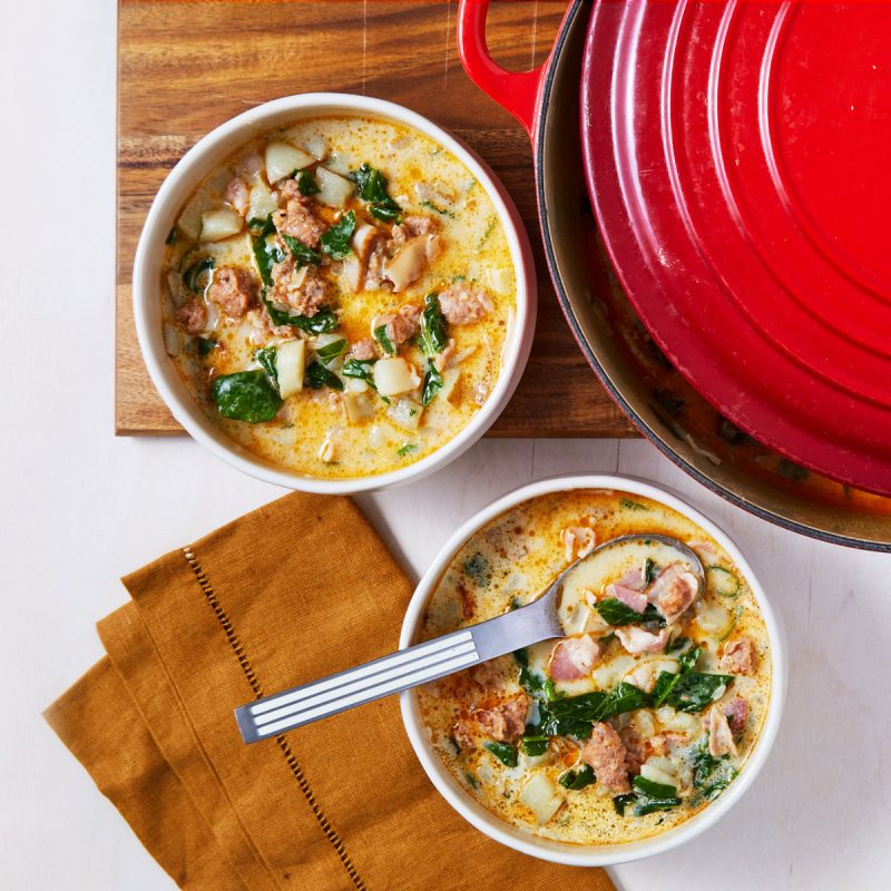 tuscan baby kale and sausage soup - iloveorganicgirl