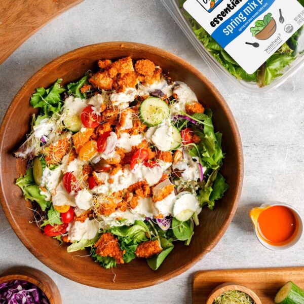crispy buffalo chicken salad - iloveorganicgirl